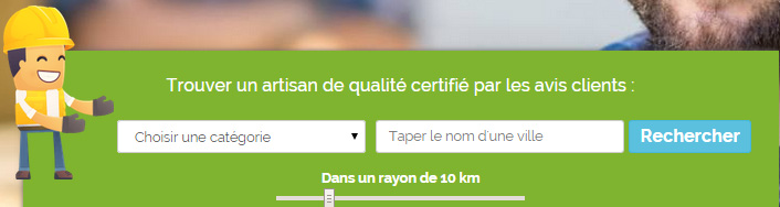 Service gratuit de recherche pour trouver un artisan